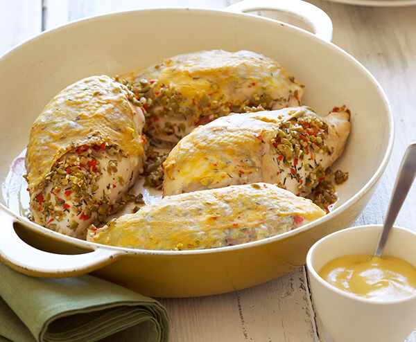 Mustard Crusted Roast Chicken | Lindsay
